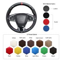 China Wholesales Suede PU Artificial Leather Steering Wheel Cover for Honda FK7 Civic 10 10th gen CRV CR-V Clarity for sale