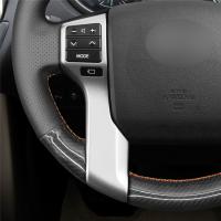 China MEWANT Auto Parts For Toyota Land Cruiser Prado Tacoma Tundra Sequoia Best Leather Car Carbon Fiber Steering Wheel Cover for sale