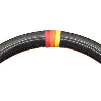 China MEWANT Auto Parts For Toyota Land Cruiser Prado Tacoma Tundra Sequoia Best Leather Car Carbon Fiber Steering Wheel Cover for sale