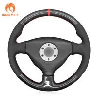 China MEWANT New For Mitsubishi Lancer Evolution EVO VI V IV 4 Automobile Leather Diy Steering Wheel Cover Carbon Fiber Hand Sewing for sale
