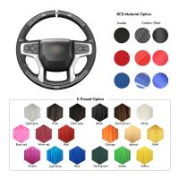 China Best Selling Hand Stitch Car Interior Accessories Auto Carbon Fiber Suede Steering Wheel Cover for Chevrolet Blazer Camaro Cruze for sale