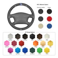China Custom Hand Sewing Black Suede Steering Wheel Cover for Toyota 4Runner Camry Corolla Sienna Tundra 1997 1998 1999 2000 for sale