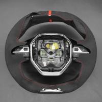 China Hand Stitching Custom Steering Wheel Cover for Peugeot 208 308 SW 508 2008 3008 508 5008 Rifter  2017 2018 2019 2020 2021 2022 for sale
