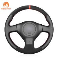 China MEWANT Auto Accessories Car Interior For Subaru Impreza WRX STI 2004 Leather Suede Steering Wheel Cover Red Strip Wholesale for sale