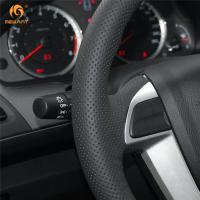 China Black Thread Artificial Leather Steering Wheel Cover for Honda Accord 8 Odyssey Crosstour Pilot 2008 2009 2010 2011 2012 2013 for sale