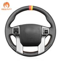 China Hand Sewing Custom Carbon Fiber Faux Leather Steering Wheel Cover for Toyota 4Runner Land Cruiser Prado Tacoma Sequoia for sale