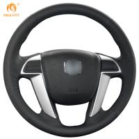 China Black Thread Artificial Leather Steering Wheel Cover for Honda Accord 8 Odyssey Crosstour Pilot 2008 2009 2010 2011 2012 2013 for sale