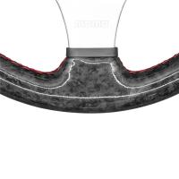 China Hand Sewing Forged Carbon Suede Steering Wheel Cover for Mitsubishi Lancer Evolution EVO 7 8 9 MR M 2003 2004 2005 2006 2007 for sale