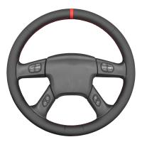 China Best Selling Car Interior Accessories Auto Leather Carbon Fiber Hand Stitch Steering Wheel Cover for Chevrolet Silverado Cruze for sale