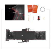 China Hand Sewing Forged Carbon Suede Steering Wheel Cover for Mitsubishi Lancer Evolution EVO 7 8 9 MR M 2003 2004 2005 2006 2007 for sale