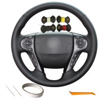 China Hand Sewing Artificial Leather Steering Wheel Cover for Honda Accord 9 Crosstour Pilot Ridgeline 2013 2014 2015 2016 2017 2018 for sale