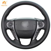 China Hand Sewing Artificial Leather Steering Wheel Cover for Honda Accord 9 Crosstour Pilot Ridgeline 2013 2014 2015 2016 2017 2018 for sale