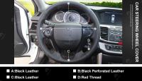 China Hand Sewing Artificial Leather Steering Wheel Cover for Honda Accord 9 Crosstour Pilot Ridgeline 2013 2014 2015 2016 2017 2018 for sale