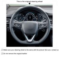 China MEWANT Suede And Carbon Fiber D Type Steering Wheel Cover New Launched For Opel Astra Combo Corsa Grandland X Insignia for sale