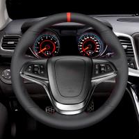 China Customized Hand Sewing Genuine Leather Steering Wheel Cover For Chevrolet Caprice for sale