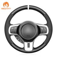 China Sport Custom Hand Stitching Matte Carbon Fiber Suede Steering Wheel Cover for Mitsubishi Lancer Evolution EVO X 10 2008-2015 for sale