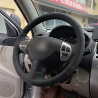 China Hand Stitching Artificial Leather Steering Wheel Cover for Mitsubishi Lancer 9 10 X Outlander Sport ASX Colt 2009-2015 for sale