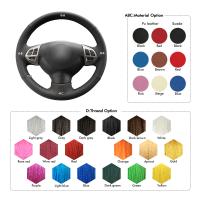 China Hand Stitching Artificial Leather Steering Wheel Cover for Mitsubishi Lancer 9 10 X Outlander Sport ASX Colt 2009-2015 for sale