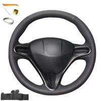 China Hand Stitching Artificial Leather Steering Wheel Cover for Honda Si Civic 8 8th Gen 2006 2007 2008 2009 2010 2011 for sale