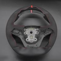 China Hand Sewing New Suede Steering Wheel Cover For Chevrolet SS 2014-2017 for sale