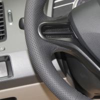 China Hand Stitching Artificial Leather Steering Wheel Cover for Honda Si Civic 8 8th Gen 2006 2007 2008 2009 2010 2011 for sale