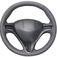 China Hand Stitching Artificial Leather Steering Wheel Cover for Honda Si Civic 8 8th Gen 2006 2007 2008 2009 2010 2011 for sale