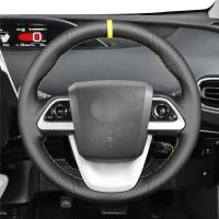 China MEWANT Christmas Gift Steering-wheel Covers For Toyota Prius 4 Prime Mirai Car Steering Wheel Under Bottom Cover Leather for sale