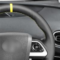 China MEWANT Christmas Gift Steering-wheel Covers For Toyota Prius 4 Prime Mirai Car Steering Wheel Under Bottom Cover Leather for sale
