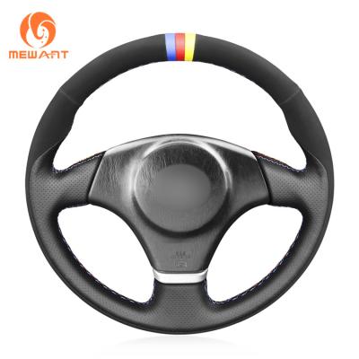 China MEWANT For Toyota RAV4 Celica Matrix MR2 Supra Voltz Caldina MRS Corolla Diy Hand Stitch Suede Leather Steering Wheel Cover Wrap for sale