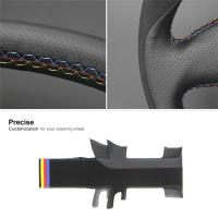 China MEWANT For Toyota RAV4 Celica Matrix MR2 Supra Voltz Caldina MRS Corolla Diy Hand Stitch Suede Leather Steering Wheel Cover Wrap for sale