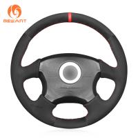China Custom Hand Stitching Black Soft Suede Steering Wheel Cover for Subaru Impreza WRX STI 2002 2003 2004 for sale