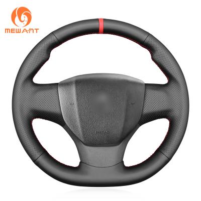 China Hand Stitching Custom Black PU Leather Steering Wheel Cover for Peugeot Expert Traveller 2016-2022 for sale