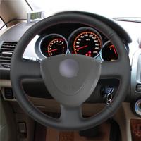 China Mewant Hand Stitched Artificial Leather Steering Wheel Cover for Honda Fit City Jazz Insight HR-V HRV Vezel 2002-2019 for sale