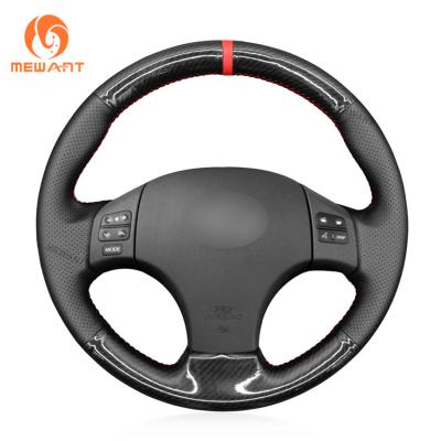 China Hand Sewing Carbon PU Leather Steering Wheel Cover for Lexus IS IS250 IS300 IS350 C F SPORT 2005 2006 2007 2008 2009 2010 2011 for sale