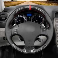China Hand Sewing Carbon PU Leather Steering Wheel Cover for Lexus IS IS250 IS300 IS350 C F SPORT 2005 2006 2007 2008 2009 2010 2011 for sale