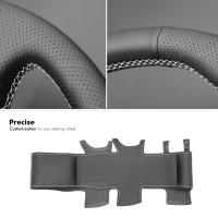 China Hand Sewing Artificial Leather Steering Wheel Cover for Peugeot 308 CC SW RCZ 3008 5008 2007-2017 for sale
