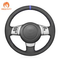 China Hand Stitched Black Suede Steering Wheel Covers for Toyota FJ Cruiser 2006 2007 2008 2009 2010 2011 2012 2013-2014 for sale