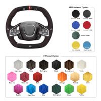 China Hand Stitching  Backed Athsuede Steering Wheel Cover For Chevrolet (Chevy) Corvette C8 2020-2024 for sale