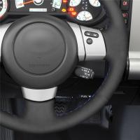 China Hand Stitched Black Suede Steering Wheel Covers for Toyota FJ Cruiser 2006 2007 2008 2009 2010 2011 2012 2013-2014 for sale