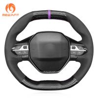 China Hand Stitching Custom Steering Wheel Cover for Peugeot 208 308 SW 508 Partner Rifter 2017 2018 2019 2020 2021 for sale