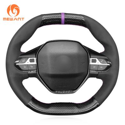 China Hand Stitching Custom Steering Wheel Cover for Peugeot 208 308 SW 508 Partner Rifter 2017 2018 2019 2020 2021 for sale