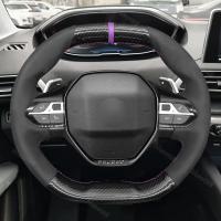 China Hand Stitching Custom Steering Wheel Cover for Peugeot 208 308 SW 508 Partner Rifter 2017 2018 2019 2020 2021 for sale
