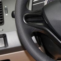 China For Honda Civic 8 2006 2007 2008 2009 2010 2011 Steering Wheel Covers Hand Sewing Car Interior Accessories for sale