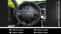 China Hand Sewing Genuine Leather Steering Wheel Cover for Honda Accord 9 Crosstour Pilot Ridgeline 2013 2014 2015 2016 2017 2018 for sale