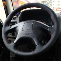 China Leather Steering Wheel Cover for Mitsubishi Pajero Old Mitsubishi Pajero Sport for sale