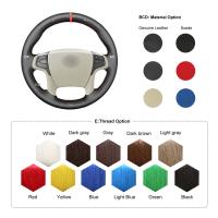 China Custom Hand Sewing PU Artificial Leather Steering Wheel Cover for Toyota Sienna 2010 2011 2012 2013-2014 for sale