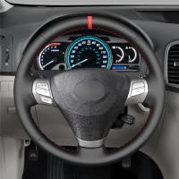 China Custom Hand Sewing PU Leather Steering Wheel Cover for Toyota Venza Solara Aurion 2006-2012 for sale