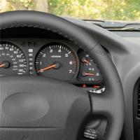 China Hand Sewing Artificial Leather Steering Wheel Cover for Toyota Land Cruiser Prado 1995 1996 1997 1998 1999 2000 2001 2002 for sale
