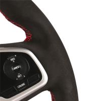 China Hand Sewing Black Red Suede Steering Wheel Cover for Honda FK7 Civic 10 10th gen CRV CR-V Clarity 2016 2017 2018 2019 for sale