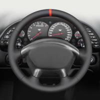 China Hand sewing PU leather Steering Wheel Cover For Chevrolet (Chevy) Corvette C5 1997-2004 for sale